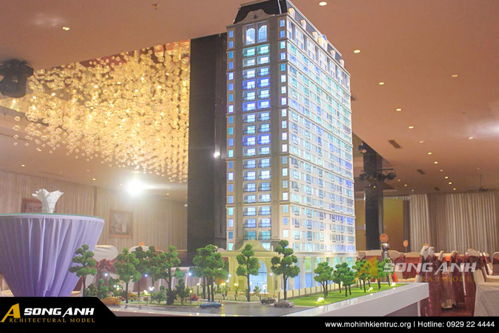 Sa bàn chung cư Grand Riverside quận 4 - Mô Hình Kiến Trúc